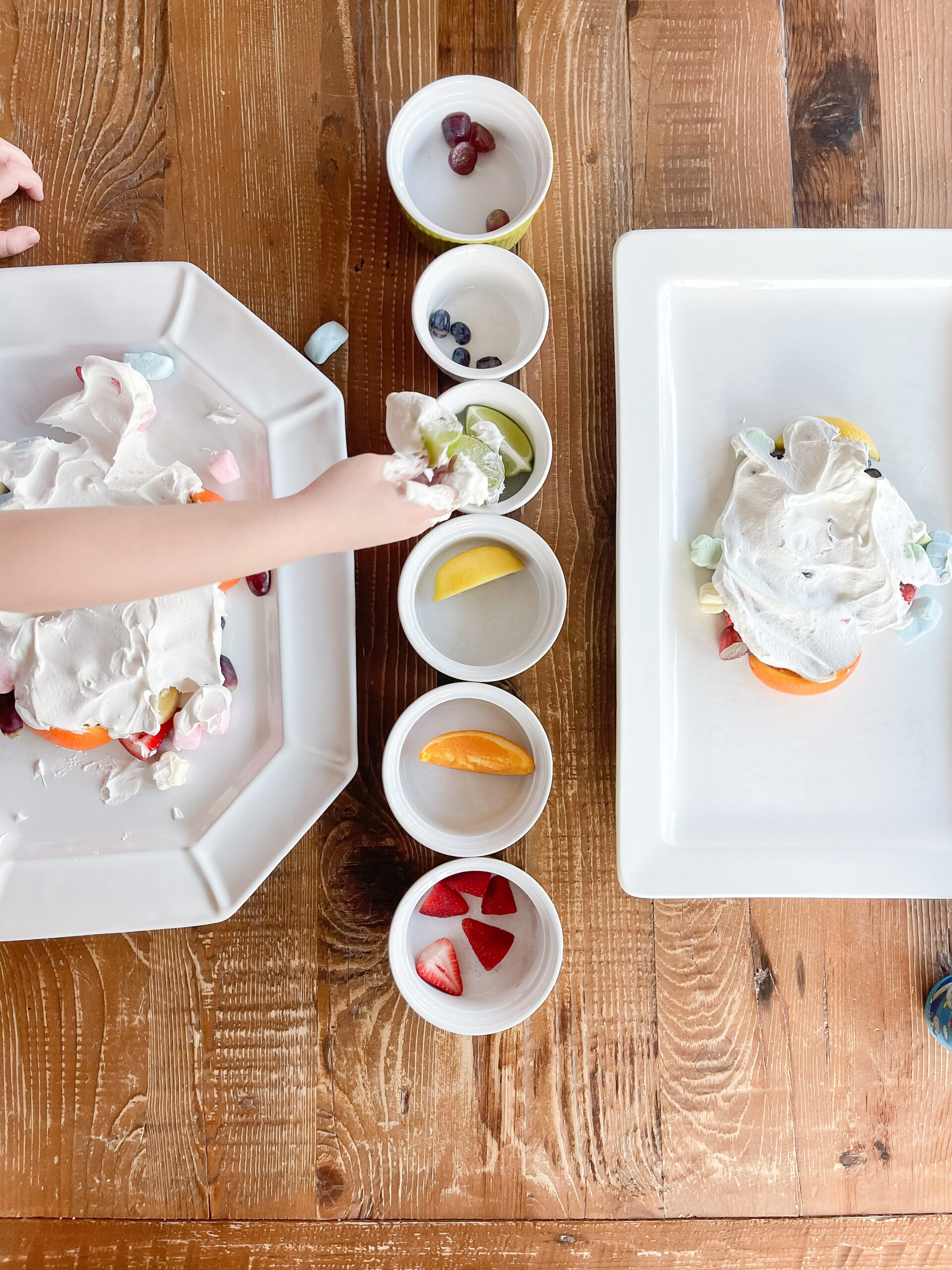Edible Rainbow Sensory Play - Stickers and Stilettos