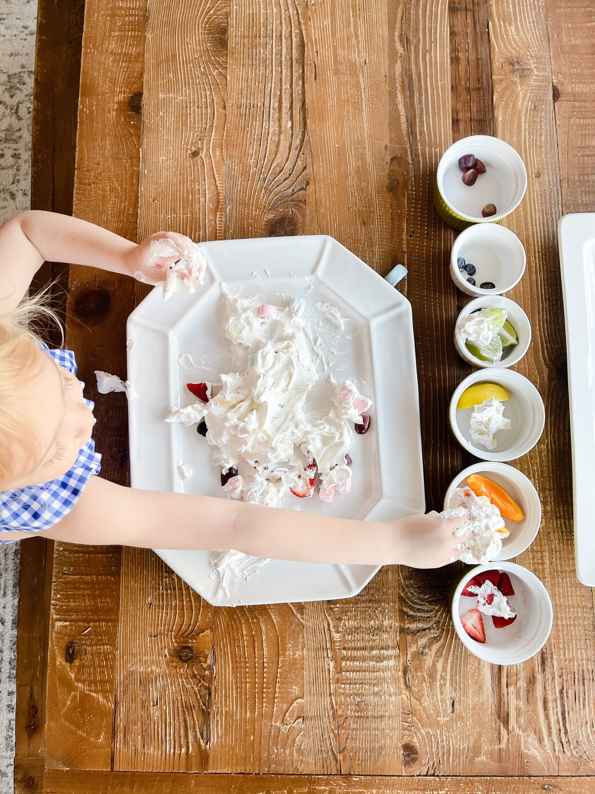 Edible Rainbow Sensory Play - Stickers and Stilettos
